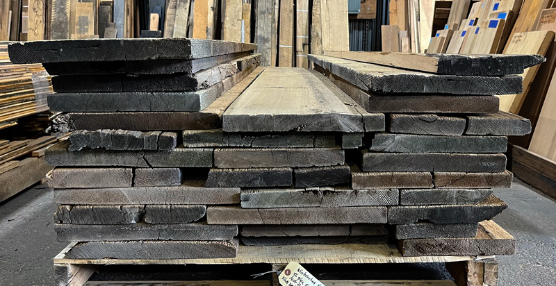 Reclaimed Wire-Brushed Hemlock Decking - Longleaf Lumber