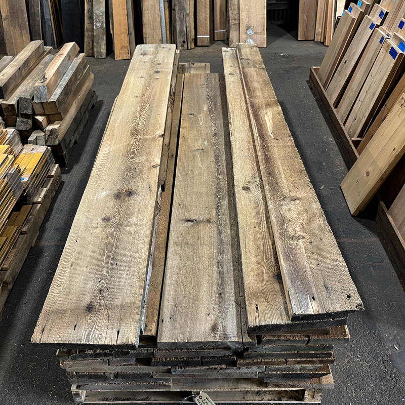 Reclaimed Wire-Brushed Hemlock Decking - Longleaf Lumber