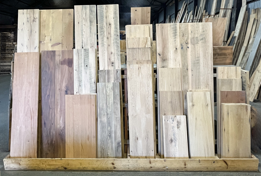 Unfinished Reclaimed Wood Tops - Longleaf Lumber