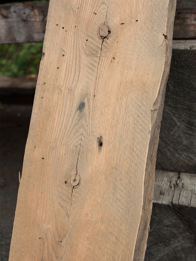 Reclaimed Chestnut and Oak Arched Rafters - Longleaf Lumber