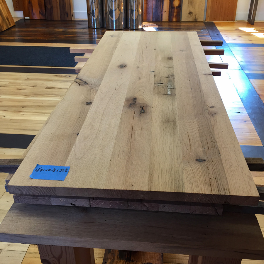 Unfinished Reclaimed Wood Tops - Longleaf Lumber