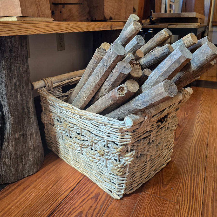 Vintage Hand-Carved Wooden Ladder Rungs - Longleaf Lumber