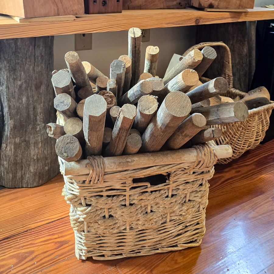 Vintage Hand-Carved Wooden Ladder Rungs - Longleaf Lumber